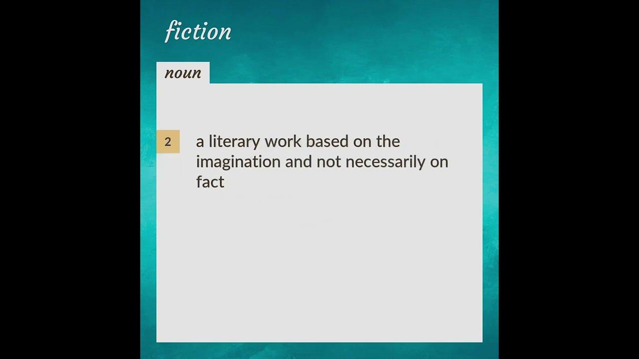 Fiction Meaning Of Fiction YouTube fiction-meaning-of-fiction-youtube