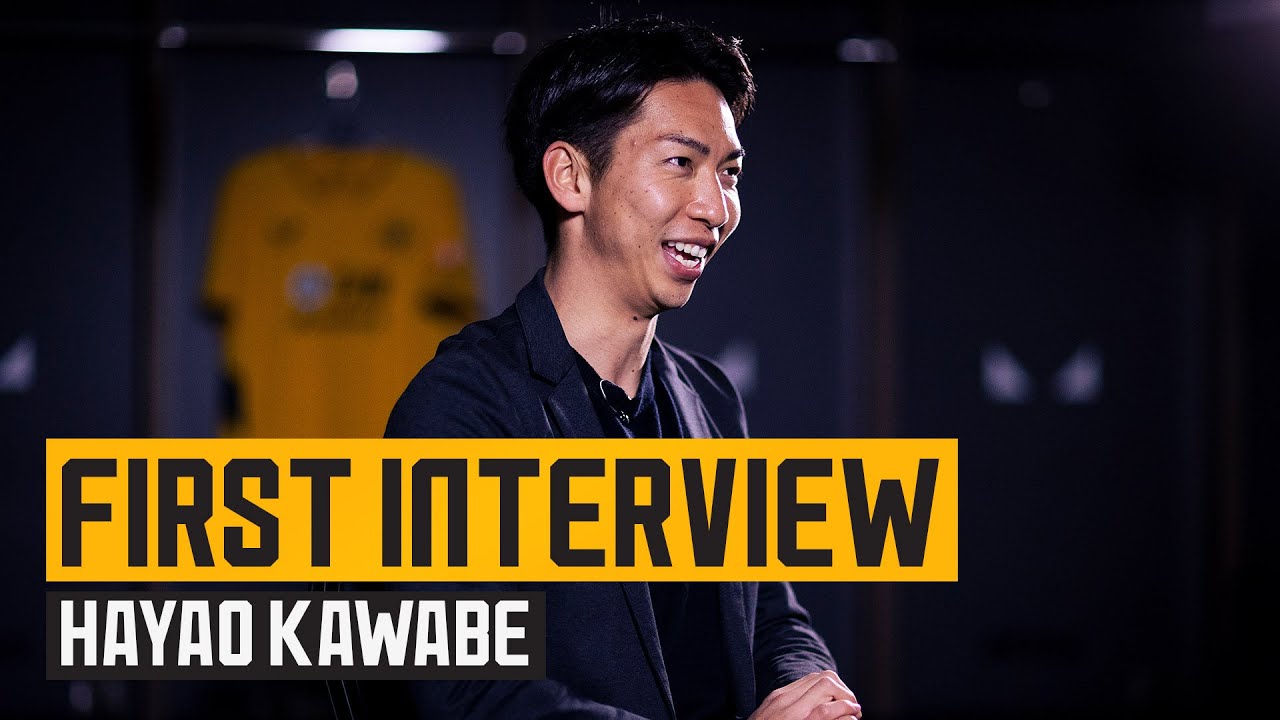 Hayao Kawabe's first interview as a Wolves player - YouTube