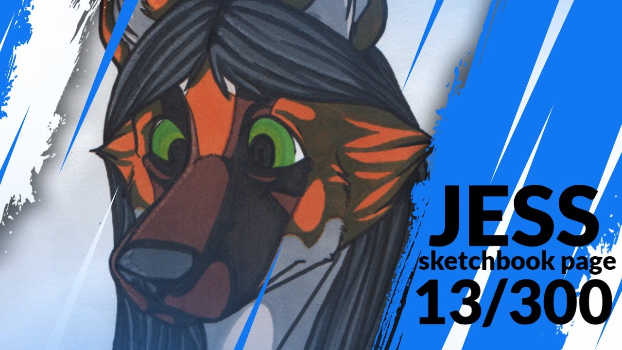Jess the Maned Wolf | Sketchbook Page 13/300 - YouTube