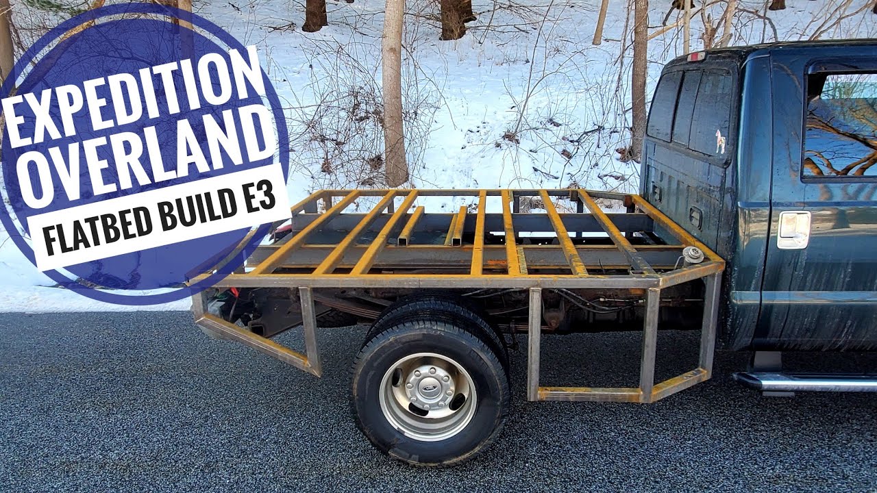 E3 | Custom Expedition Overland Flatbed Camper Build | Side Frames ...