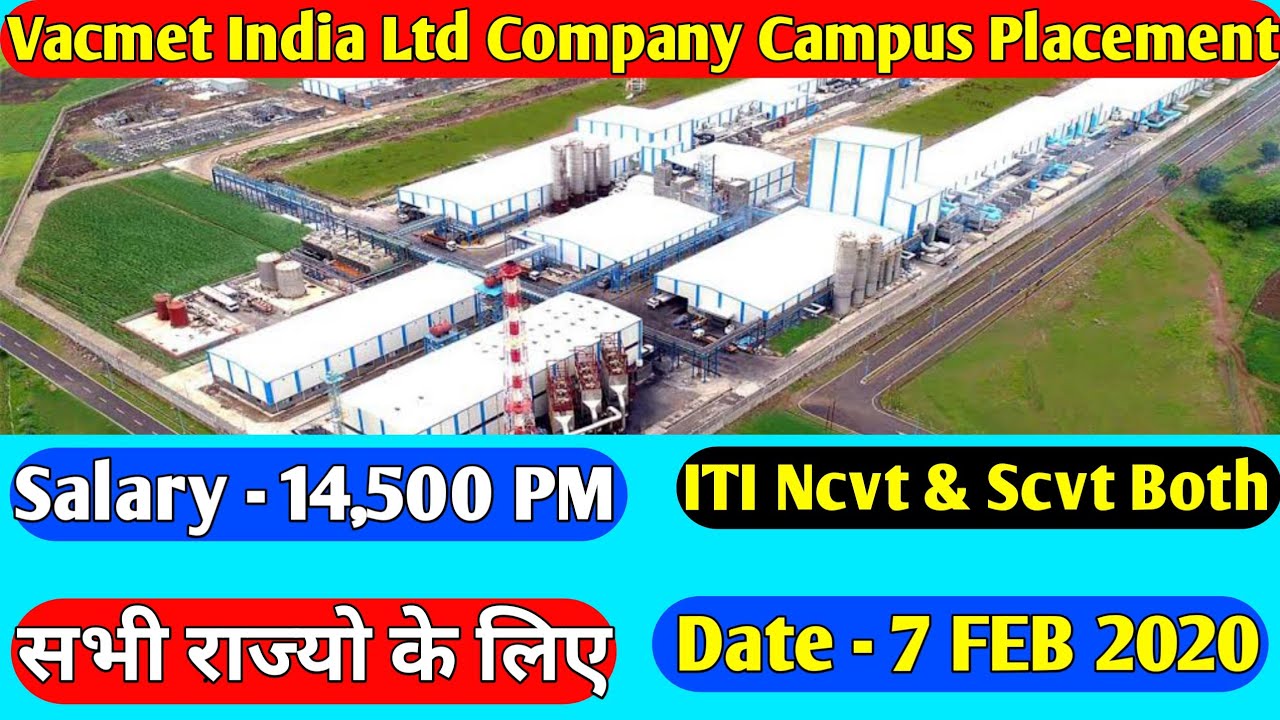 Vacmet India Ltd Company Campus Placement || Latest Iti Campus ...