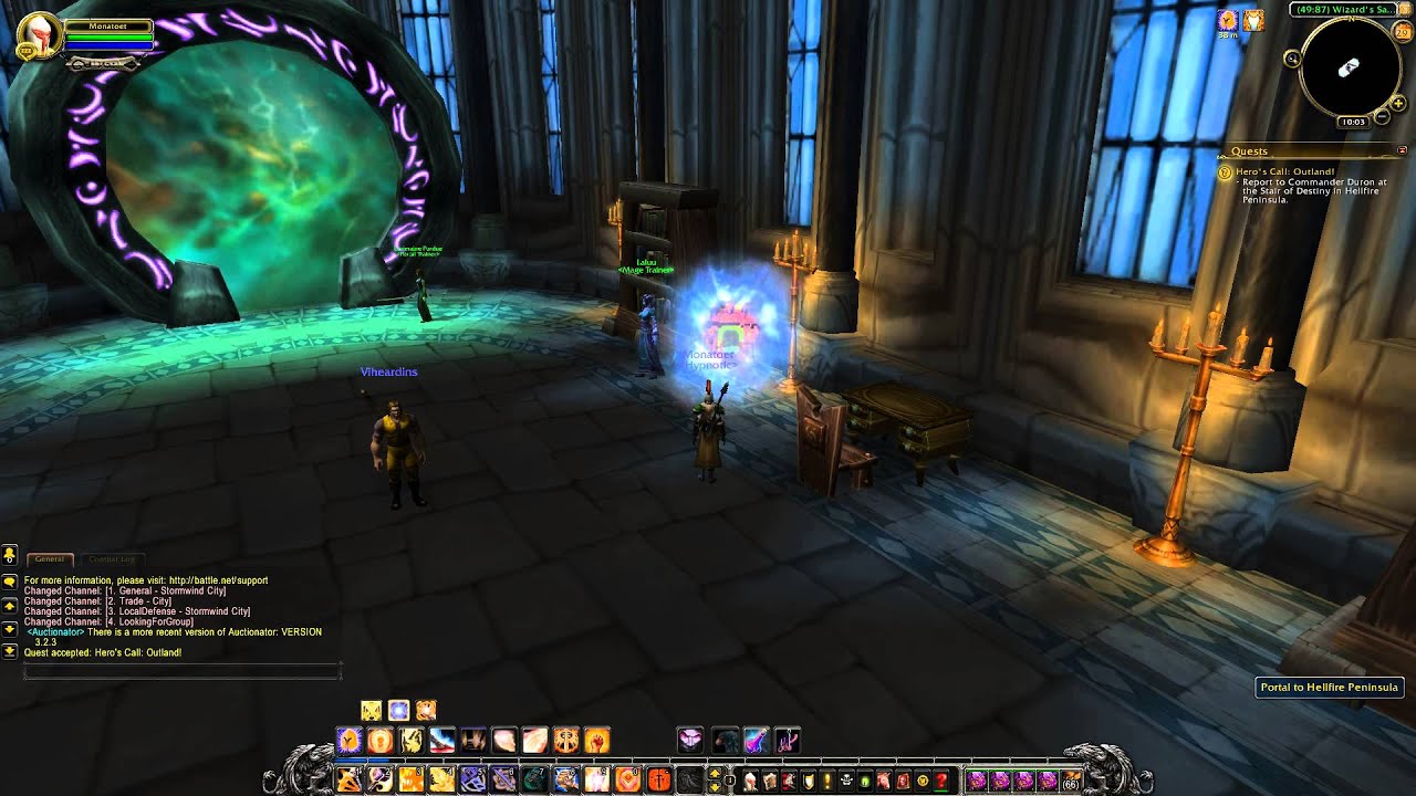 Quest 596: Hero's Call: Outland! (WoW, human, paladin) - YouTube