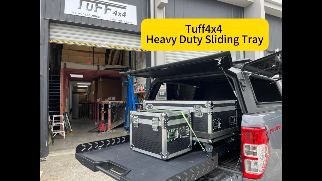 Tuff4x4 Heavy Duty Sliding Tray for Ute - YouTube