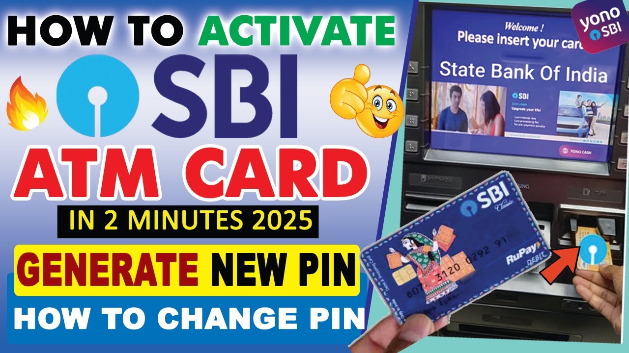 How to Activate SBI ATM Card & Generate PIN in 2 Minutes 2025 🔥 | yono ...