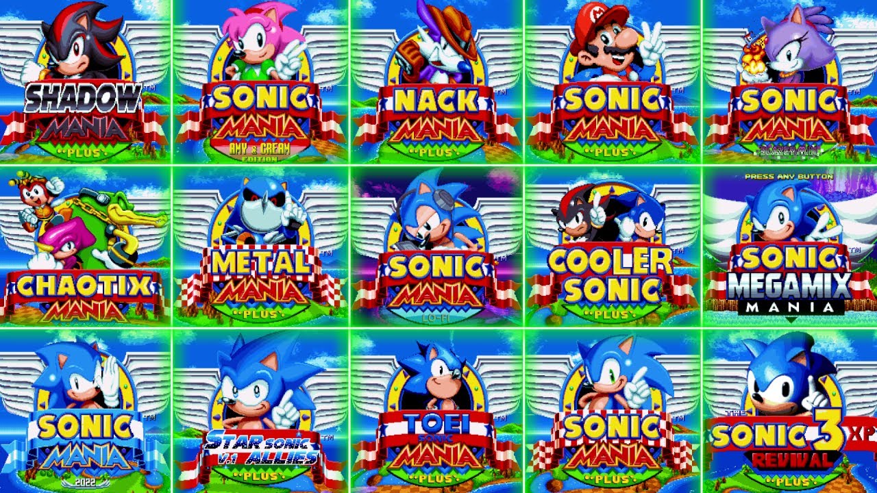 Evolution of Sonic Mania Title Screen (2017-2025) - YouTube