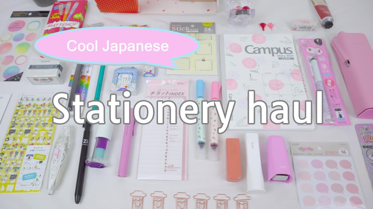 Stationery haul💗 Shopping cool and cute stationery in Shibuya💱with ...