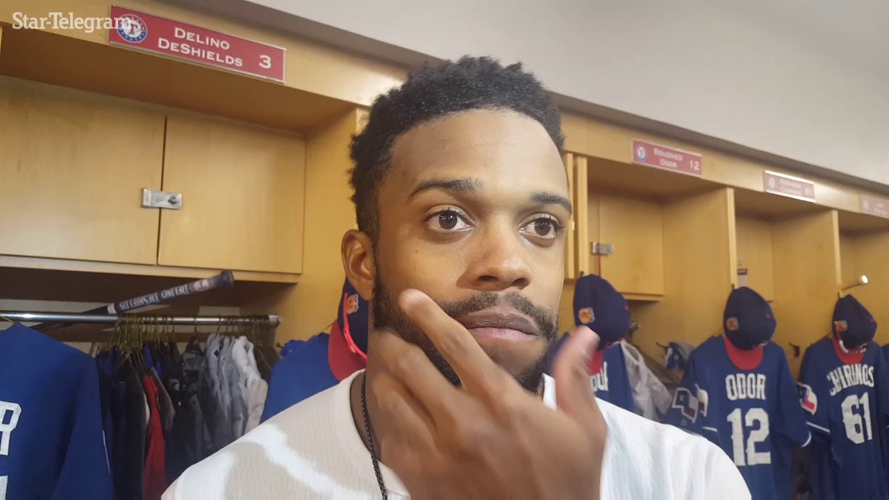 Delino DeShields continued strong spring Sunday afternoon - YouTube