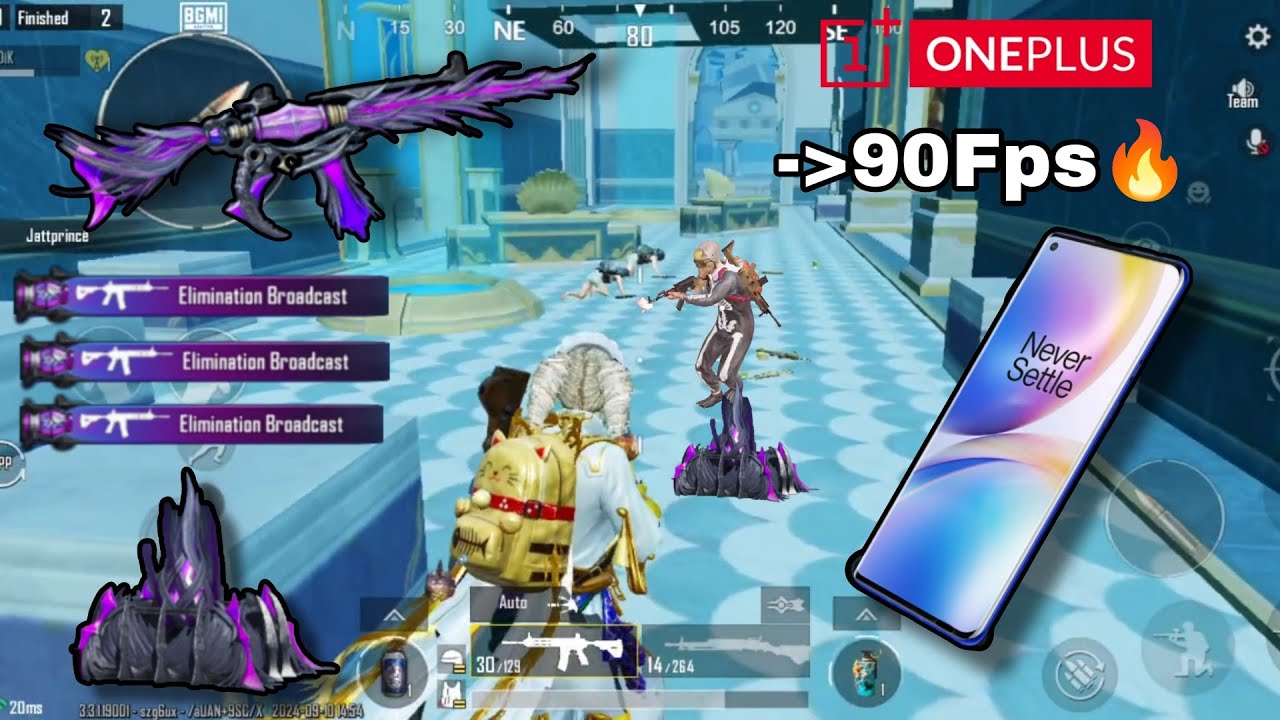 OnePlus 8 90 Fps ️Gaming Test 🔥 || PUBG OnePlus 8 Solo Vs Squad ...