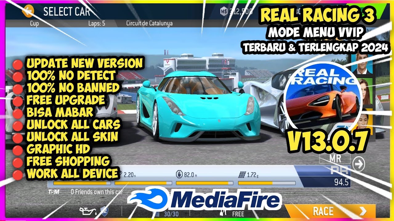 UPDATE‼️ Real Racing 3 Apk Mod V13.0.7 Terbaru 2024 | UNLIMITED MONEY ...