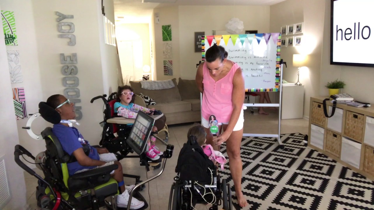 Teaching Yes/No head movements for communication - YouTube