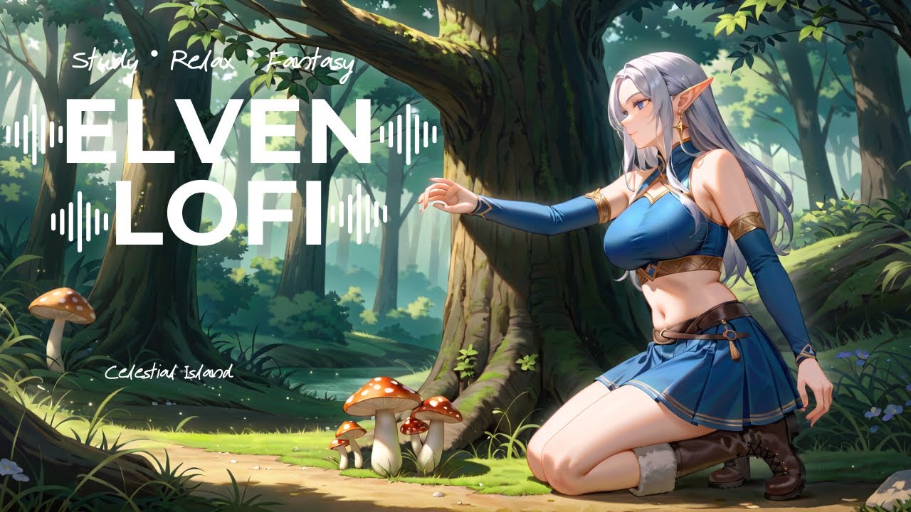 Whispers of the Enchanted Grove 🍄 | Elven Fantasy Lo-fi for Study ...