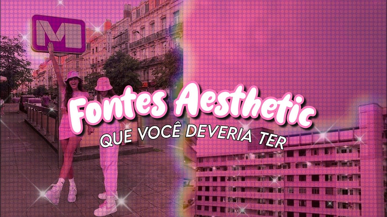 20 fontes aesthetic para você usar | aesthetic fonts ♡ - YouTube