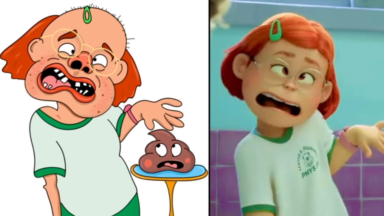 disney and pixar's turning red drawing meme 🤣 meilin lee’s new faces ...