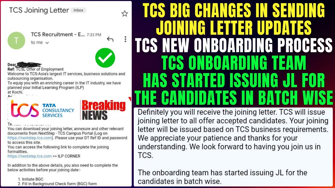 What is TCS Batch-wise Onboarding Process? TCS New Joining Criteria ...