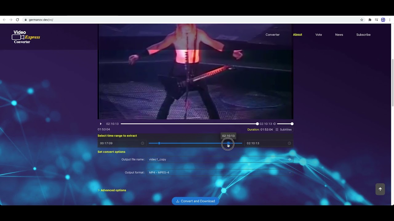 Use online tools from Germanov.Dev to convert raw video of a concert to an audio album - YouTube