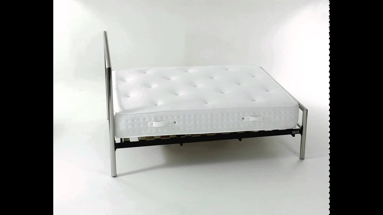 Celestial - Chrome Metal Tubular Bed Frame - YouTube