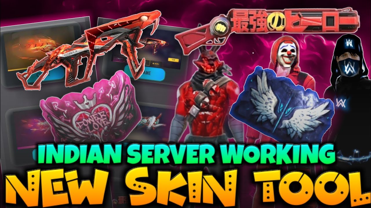 Free Fire New Skin Tool ob33 update | FF Max Vip Glitch Pack File ...