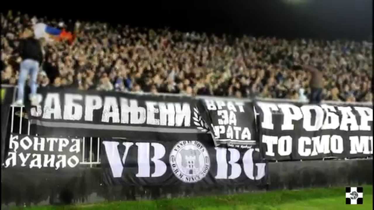 Grobari navijanje | Partizan - Beşiktaş J.K 0:4 23.10.2014 - YouTube