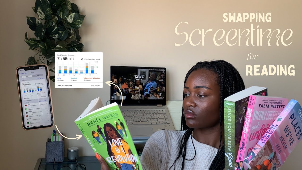 swapping screen time for reading!!! 📱 - YouTube