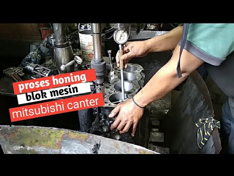 #41 cara pasang liner/boring/cylinder sleeve & proses honing mitsubishi ...