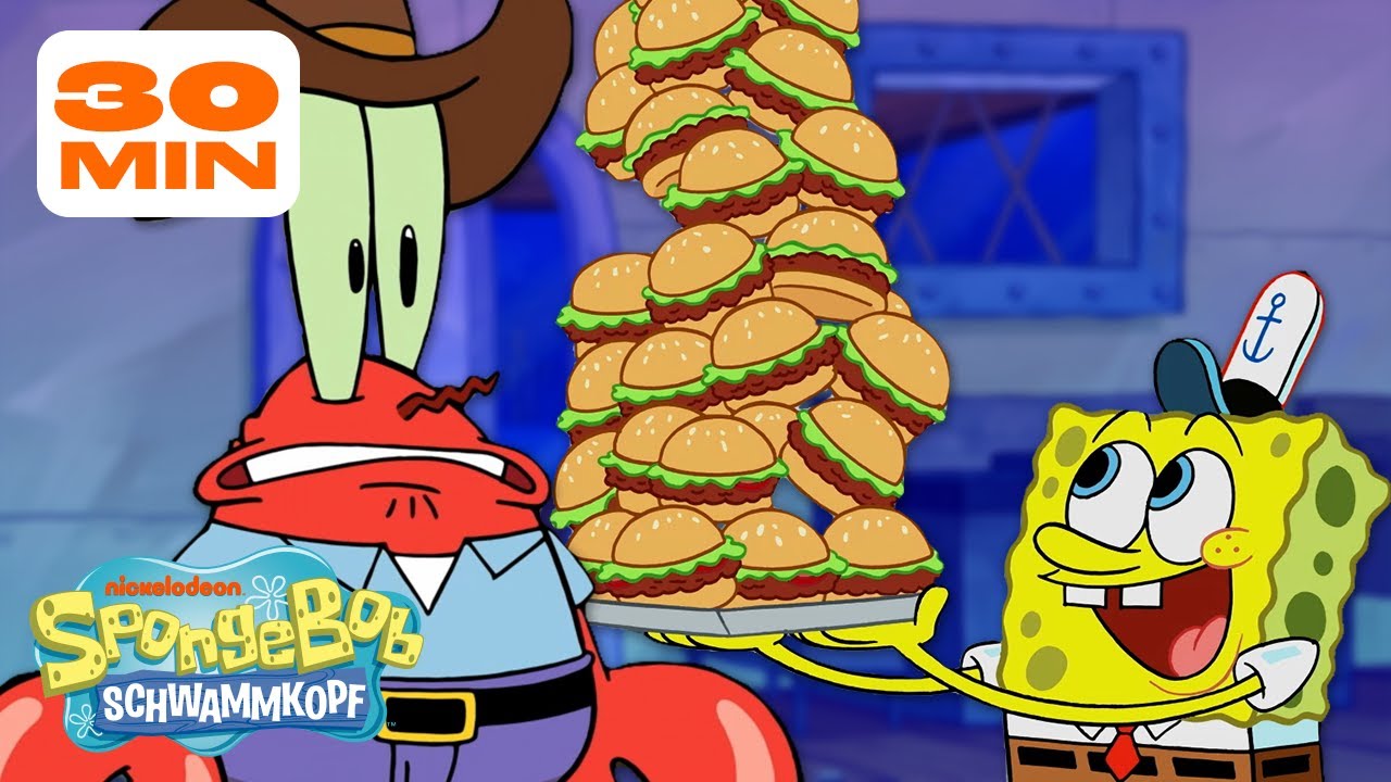 SpongeBob | Alle Angestellten der KROSSEN KRABBE | SpongeBob ...