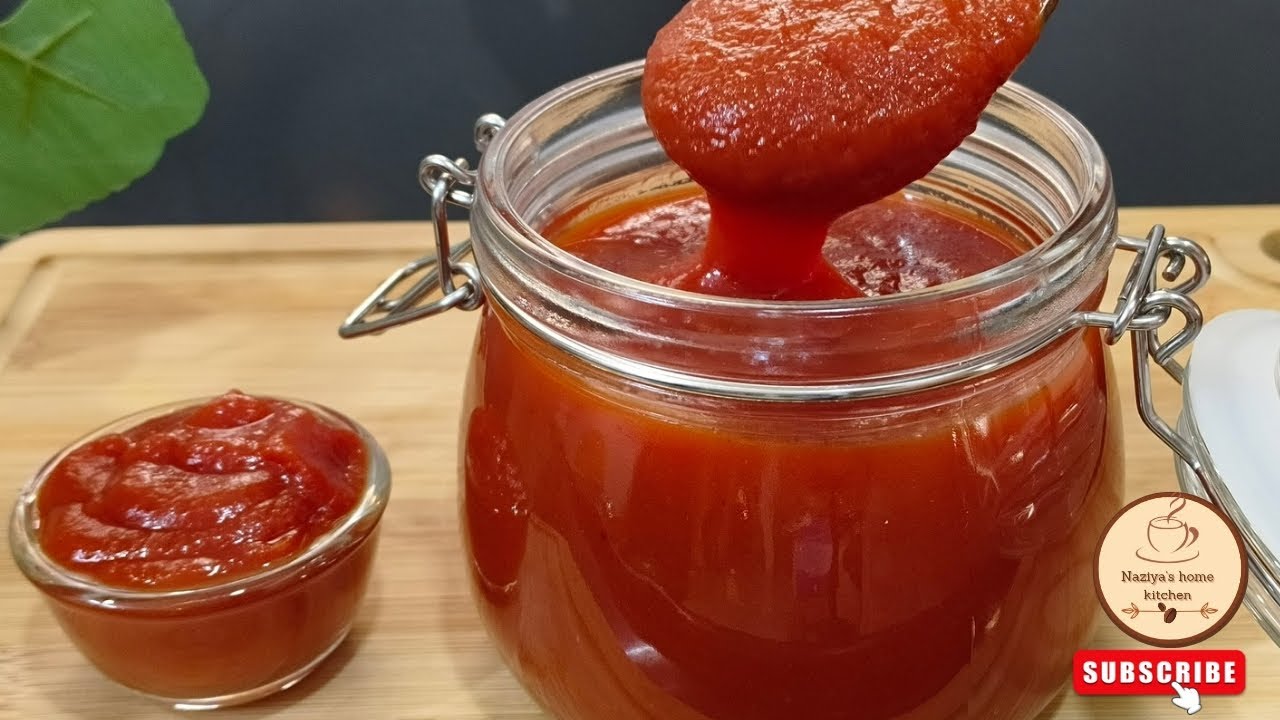 Tomato Ketchup Recipe | Tomato Sauce Recipe Homemade Tomato ketchup ...