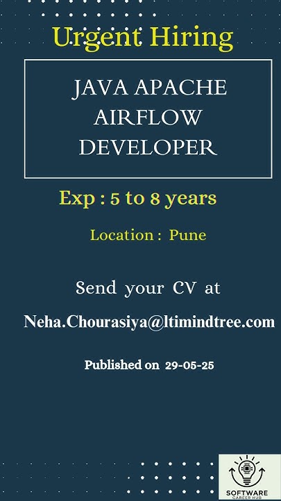 Java Apache Airflow Developer #pune #powerapps #java #developers #sharepoint #india #usa # ...