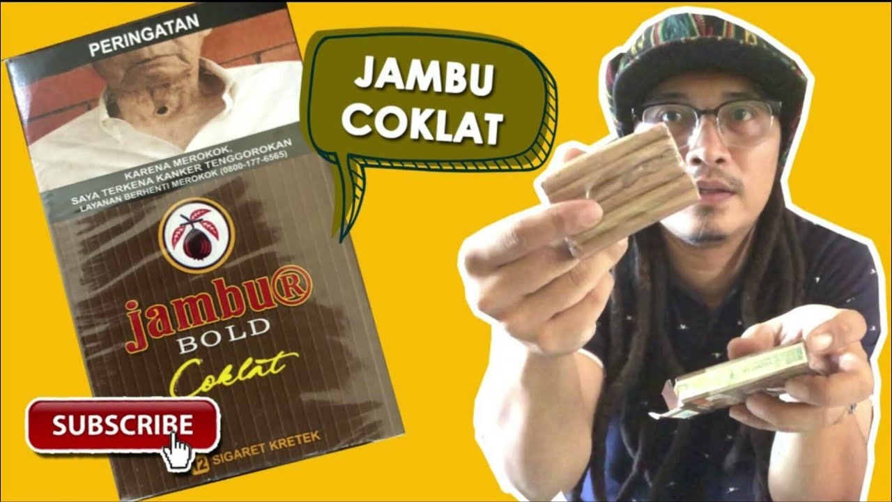 Rokok lokal Jambu Bold Coklat - YouTube