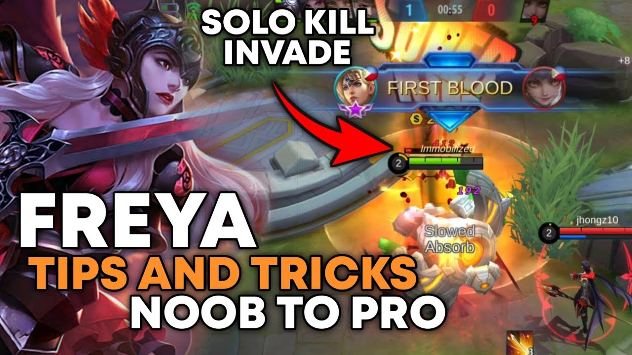 FREYA SOLO INVADE ROTATION GUIDE | MLBB - YouTube