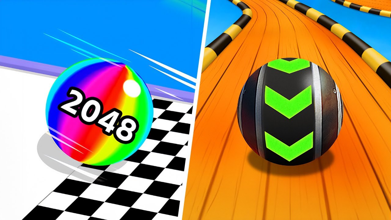 Ball run 2048 Infinity | Sky Rolling Ball 3D - All Level Gameplay ...