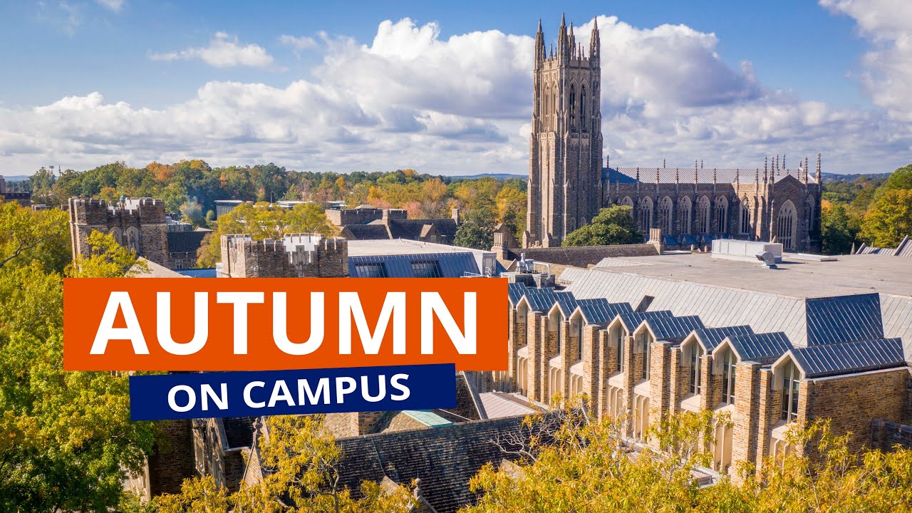 Duke West Campus Fall Flyover - YouTube