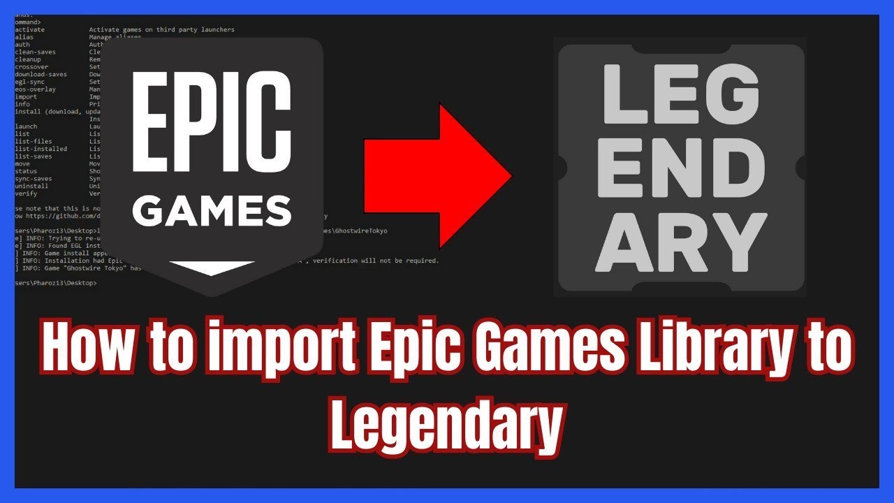 How to Import Epic Games to Legendary - YouTube