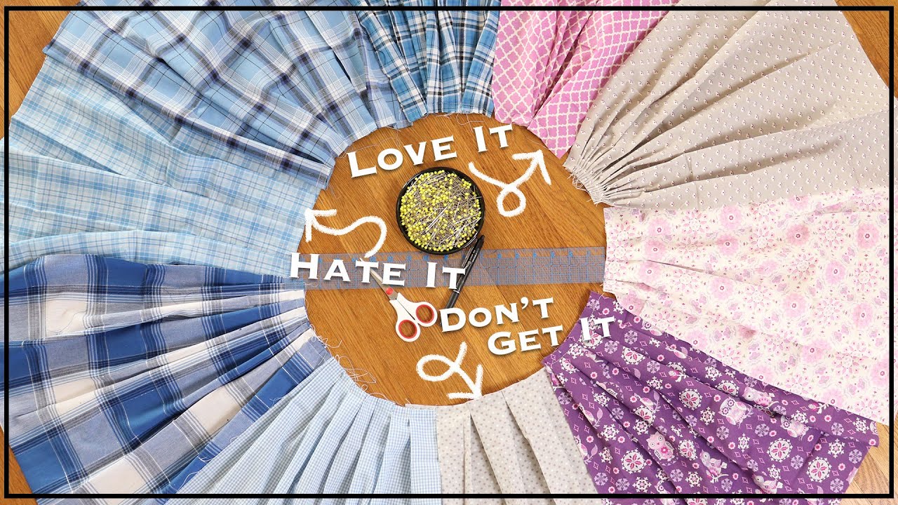 I Tried 10 Different Pleat Styles Cause Learning Is Fun! - YouTube