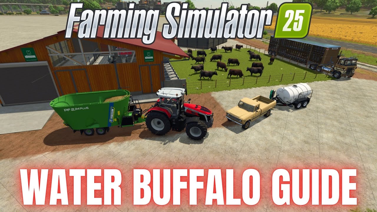 WATER BUFFALO TUTORIAL - Farming Simulator 25 - YouTube