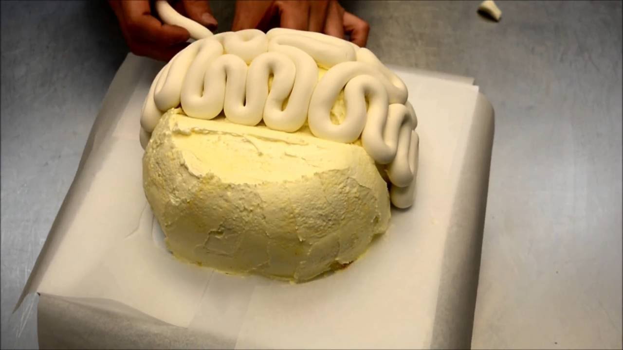 A Brain Frosting On A Cake