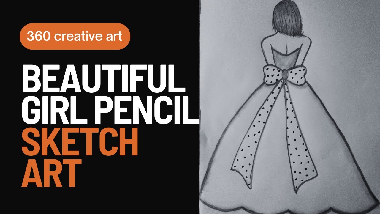 how to draw beautiful girl art/pencil art/sketch art/drawing - YouTube