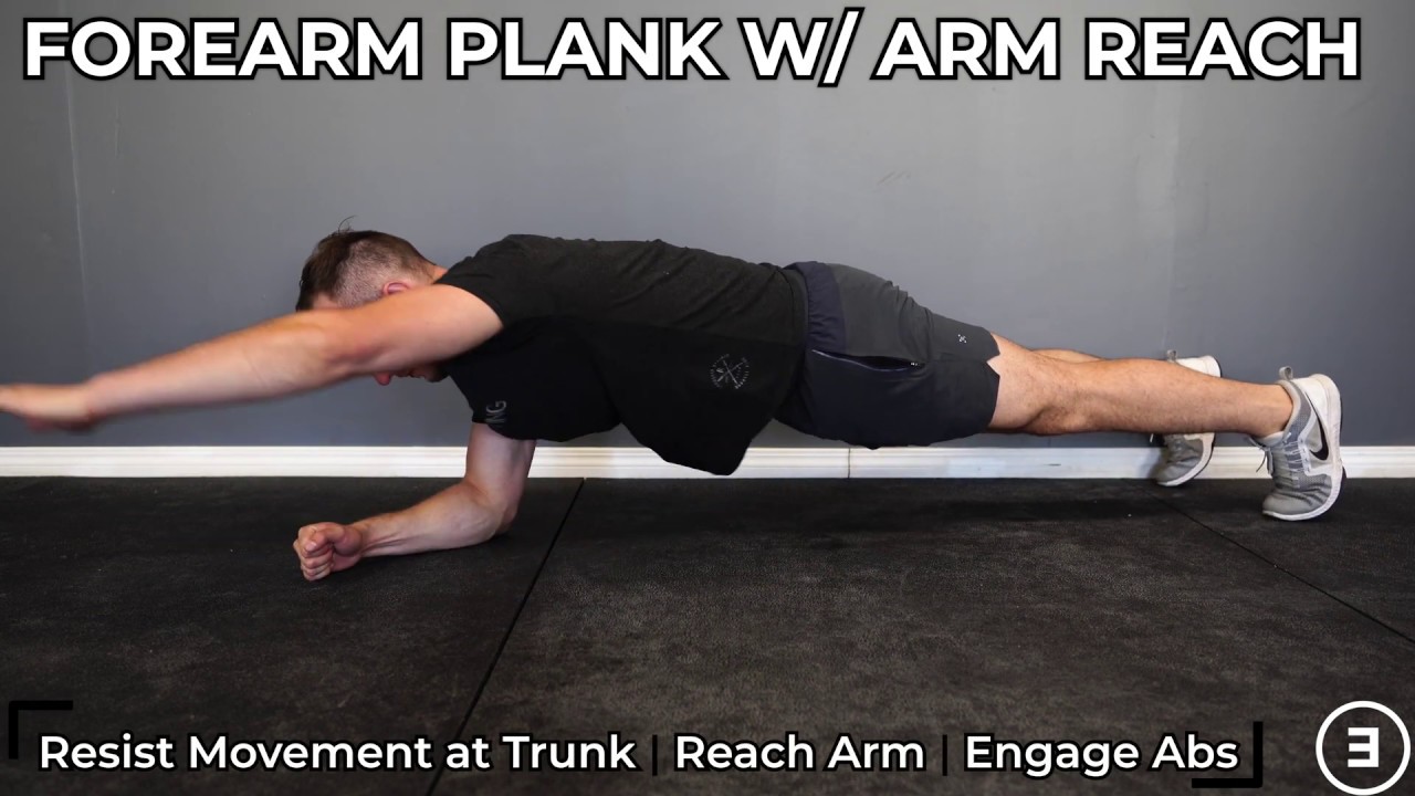 Forearm Plank with Arm Reach - YouTube
