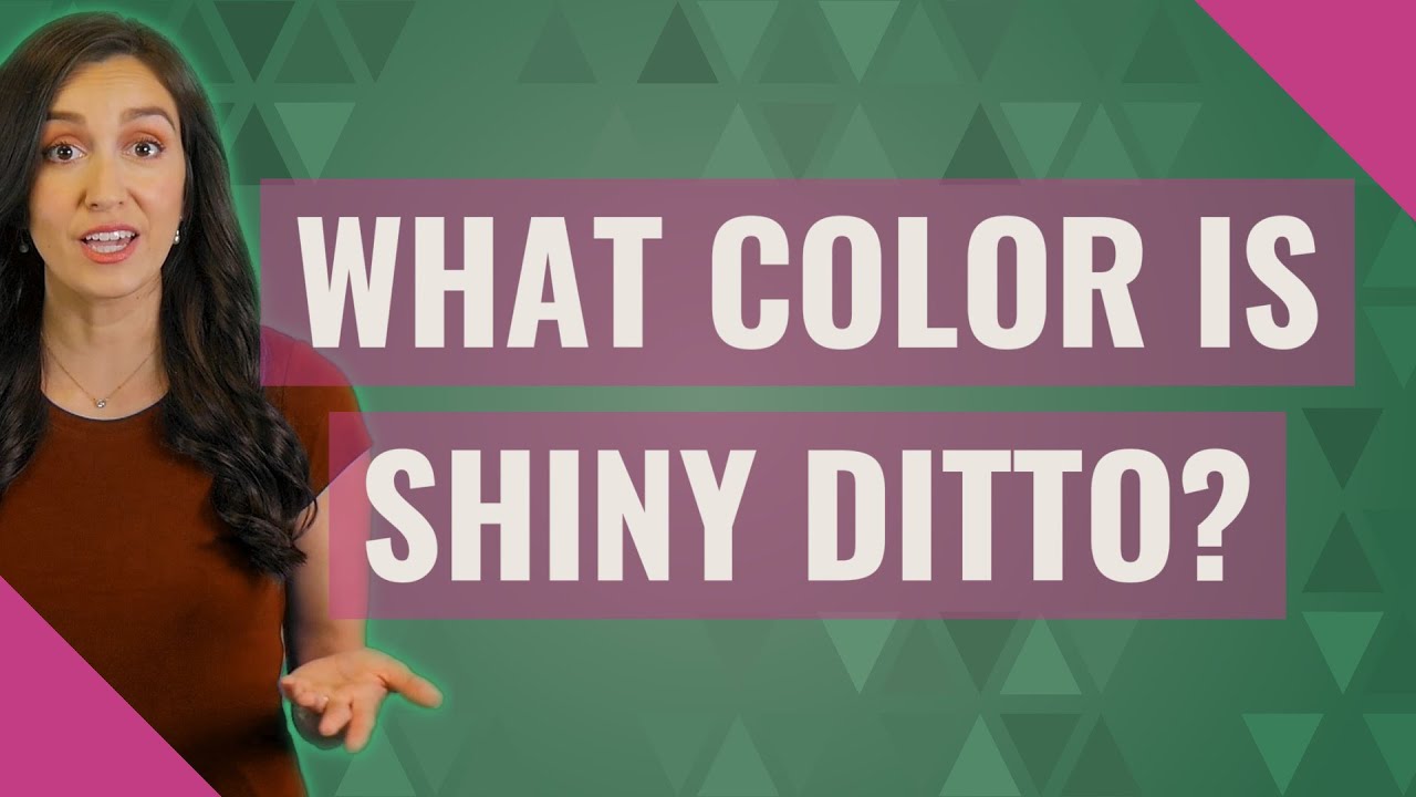 What color is shiny Ditto? - YouTube