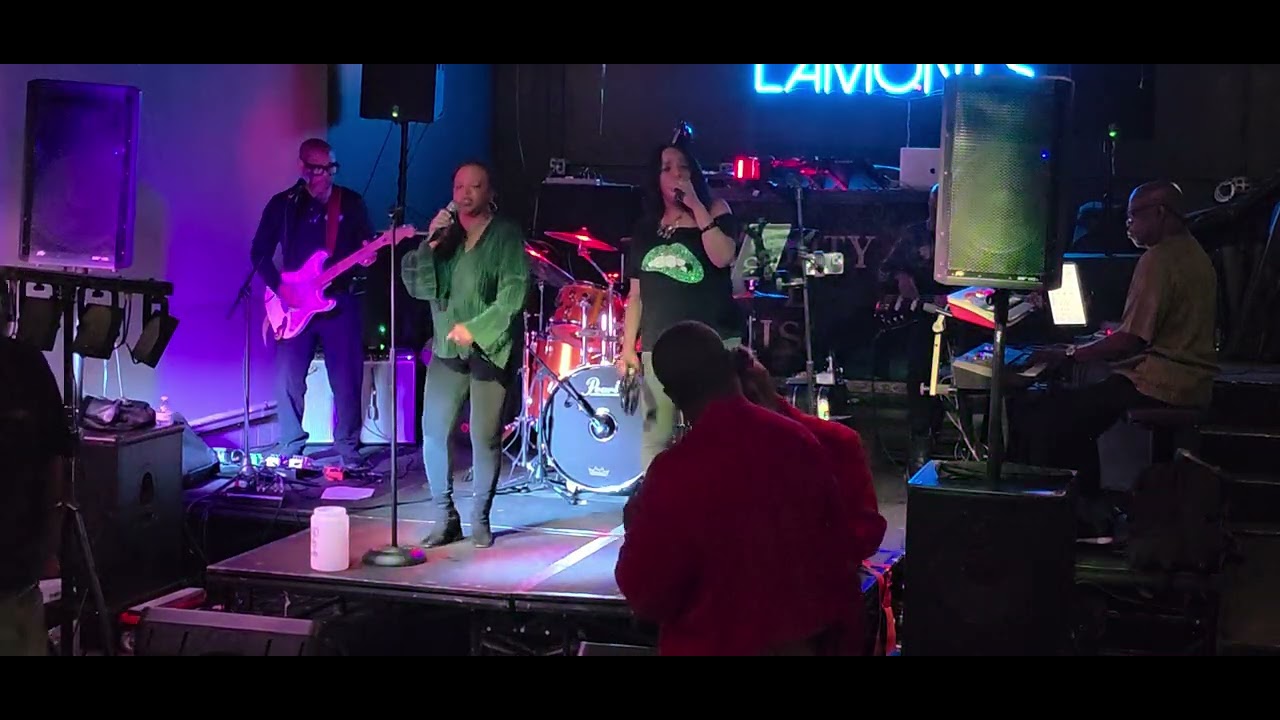 Afterthought Band sings "School Boy Crush " at Lamont's Entertainment ...