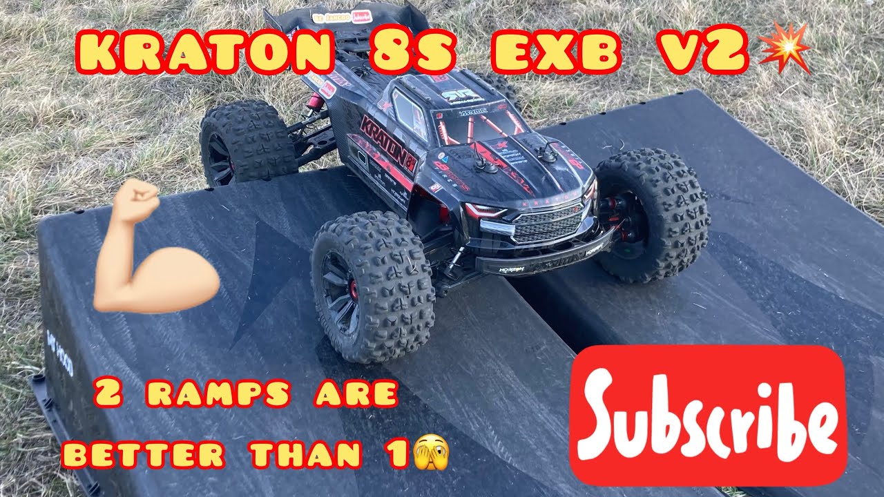 arrma kraton 8s exb V2🔥 sending it over the mighty ramps🚀 - YouTube