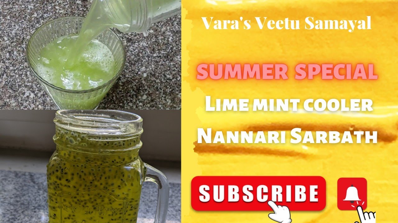 How to make Easy & Tasty Summer Drinks / Nannari Sarbath / Lime mint ...