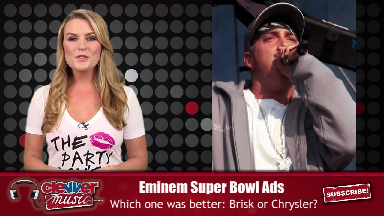Eminem In 2 Super Bowl Ads: Chrysler or Brisk - YouTube