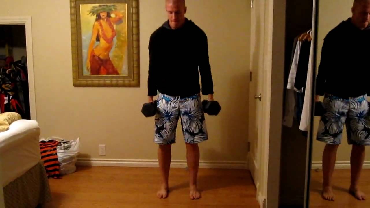Dumbbell Squat Clean and Thruster - YouTube