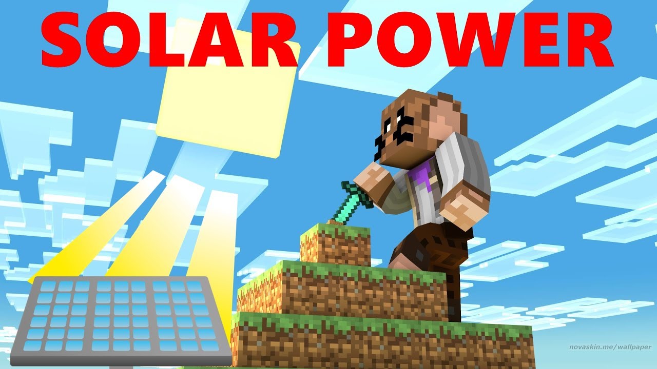 Minecraft Solar Panels - YouTube