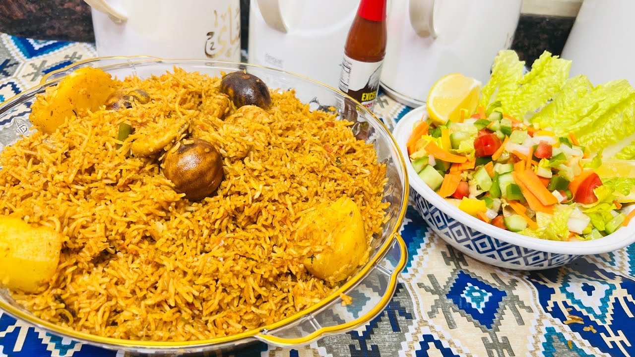 MCHBUS RUBYAN (PRAWN PALAU ARABIC DISH) - YouTube