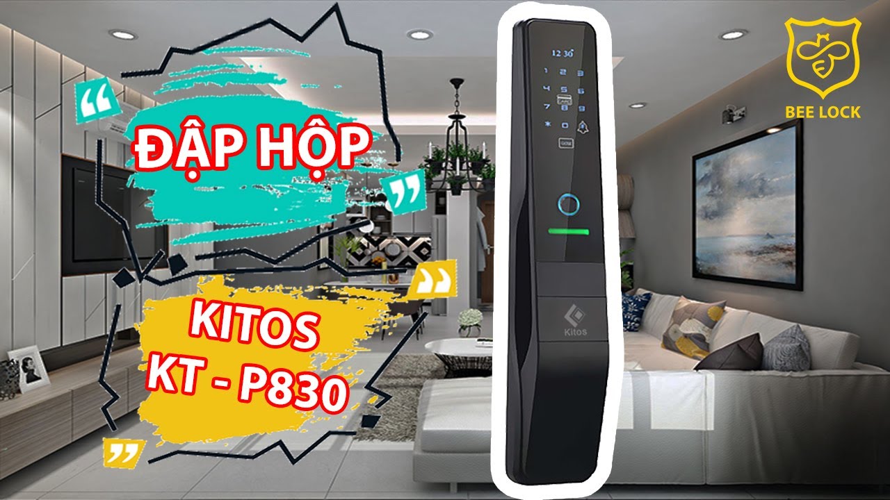 Đập hộp khóa từ cửa gỗ Kitos KT-P830 từ Nhật Bản 4 tính năng ưu việt ...