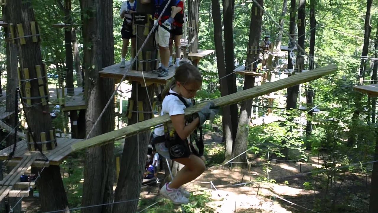 The tight rope. HV Sky High Adventure park. - YouTube