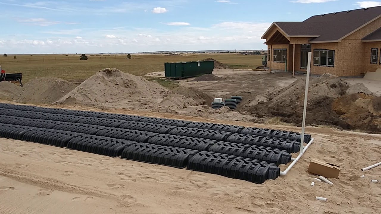 Installing the septic infiltrator chambers - September 16th, 2019 - YouTube
