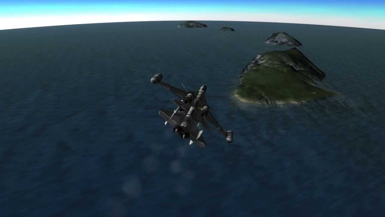 Kerbal Space Program (KSP) - SSTO vehicle lifts payload to orbit and ...