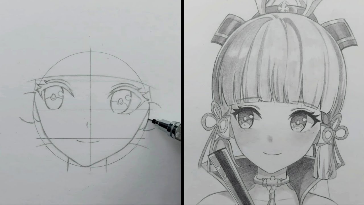 How To Draw Kamisato Ayaka with Ease! | Genshin Impact | ss_art1 - YouTube